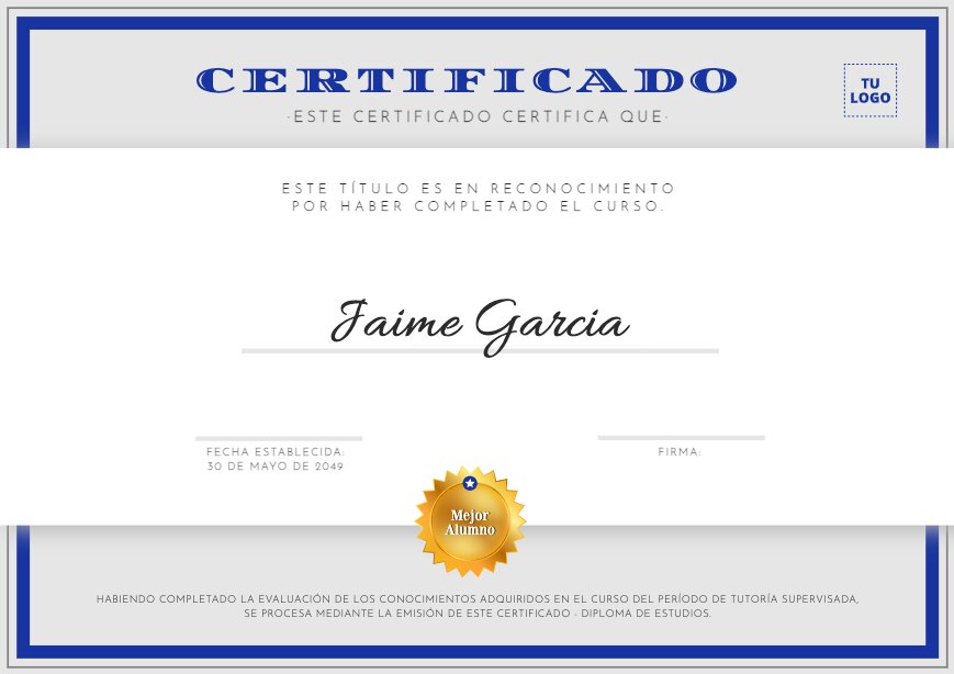Plantillas gratis de diplomas y certificados