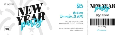 Modèles de billets modifiables en ligne