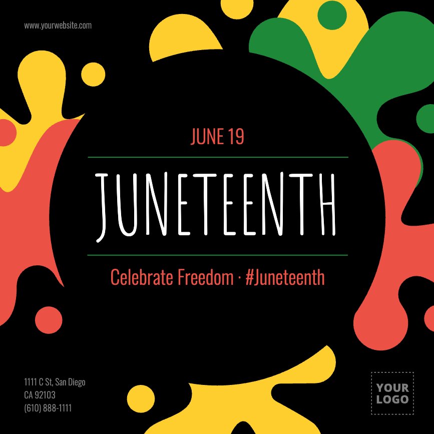 Free Flyer Templates For Juneteenth Day