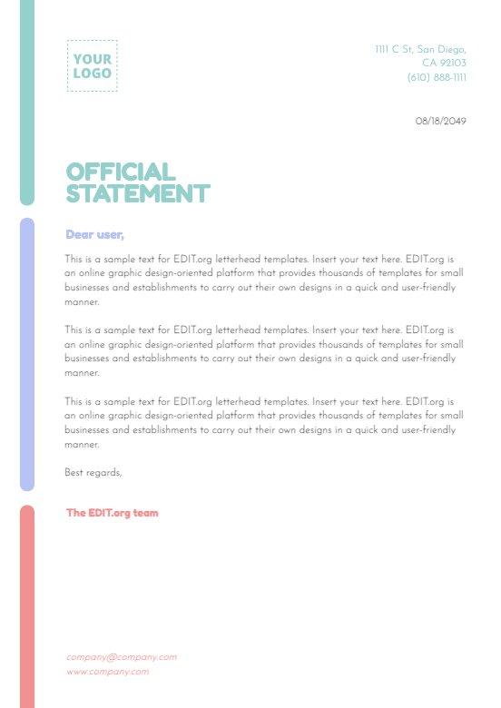 Customizable Corporate Letterhead Templates