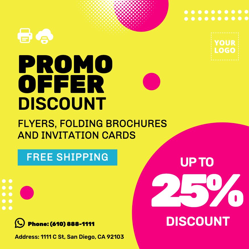 Print shop design templates