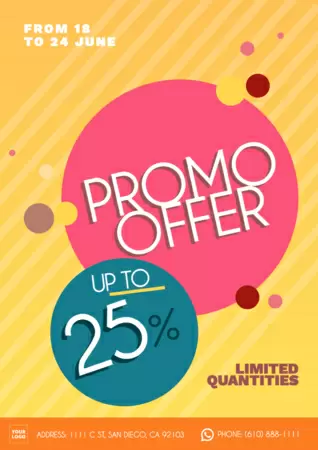 Editable Offer and Promotion Posters