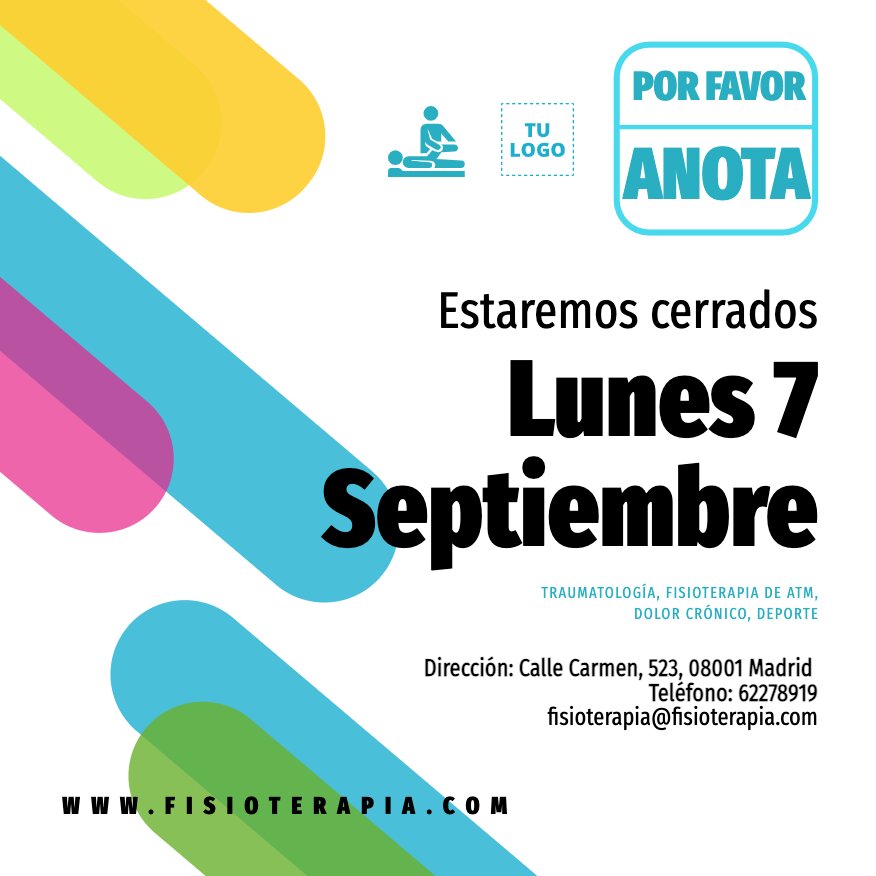 Plantillas de cerrado por vacaciones para imprimir