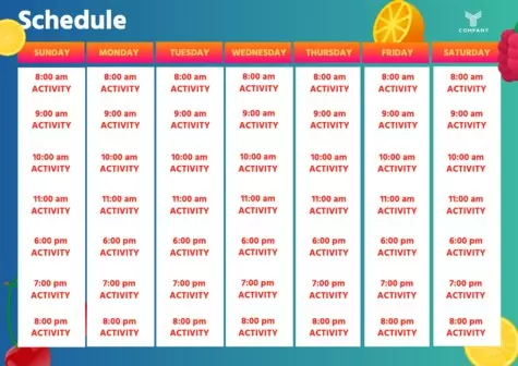 Free Workout Schedule Templates to Print