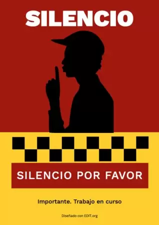 Carteles de silencio por favor para imprimir