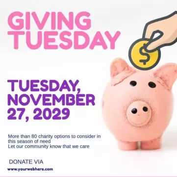 Editable Giving Tuesday banners & flyers