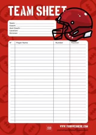 Create football invitations, banners, and posters online