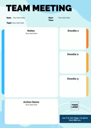 Meeting Minutes templates to edit online and print