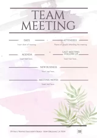 Meeting Minutes templates to edit online and print