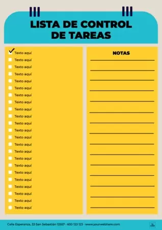 Plantillas de Checklist gratis online