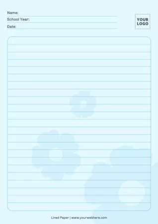 Foglio a righe per le elementari gratuito da stampare