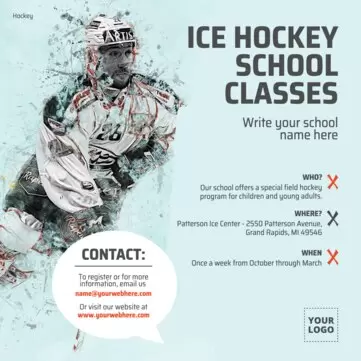 Make a Hockey Flyer with Online Templates