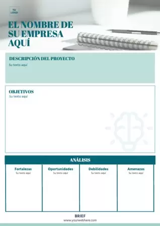 Plantillas de Brief gratis para editar