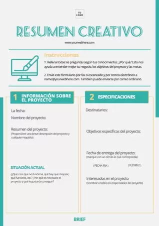 Plantillas de Brief gratis para editar