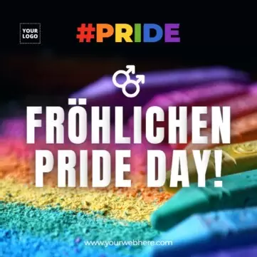Pride Day Plakat- und Flyervorlagen