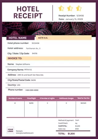 Créez un reçu pour votre entreprise avec des modèles éditables