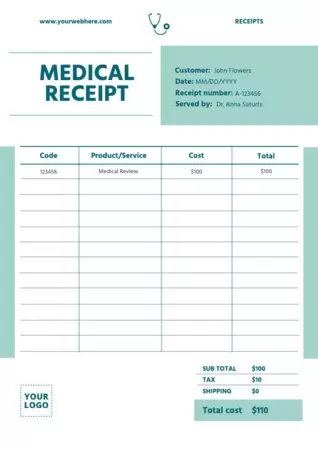 Créez un reçu pour votre entreprise avec des modèles éditables