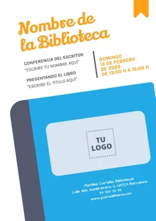 Diseña carteles de Bibliotecas con plantillas online