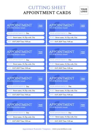 Free Printable Appointment Card Templates