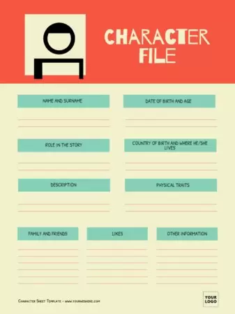 Edit a Blank Character Sheet Template