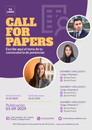 P sters De Convocatoria De Art culos Para Editar P sters De Convocatoria De Art culos Para Editar