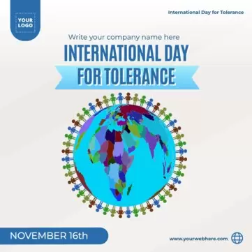 International Day for Tolerance Poster Templates