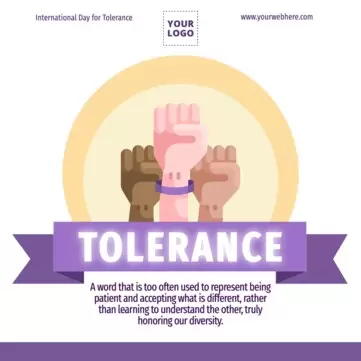 International Day for Tolerance Poster Templates