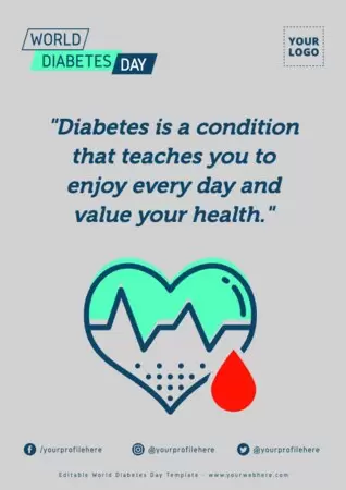 Creative World Diabetes Day Posters to Print