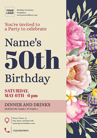 Editable Birthday Invitation Templates