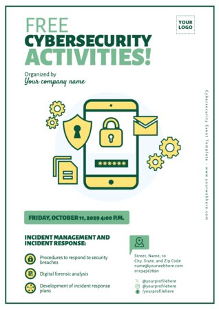 Editable talk flyer and invitation templates