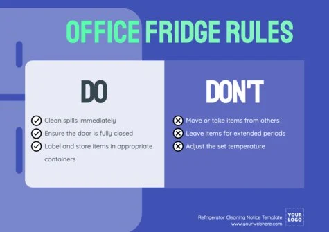 Free Fridge Clean Out Sign Templates