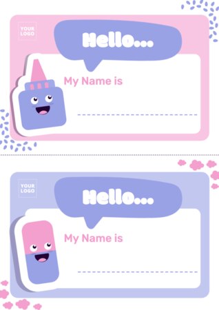 Editable Desk Name Tags for Students