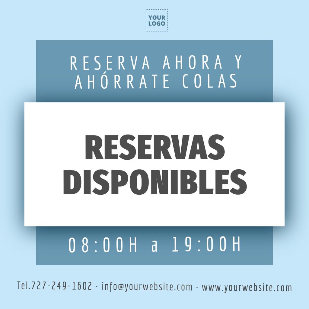 Designs para reservas e agendamento prévio