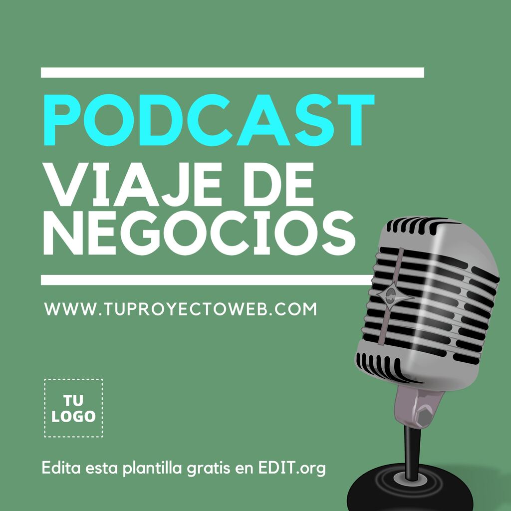 Carátulas de podcast editables online