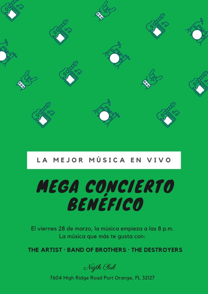 Plantillas para carteles de conciertos de música