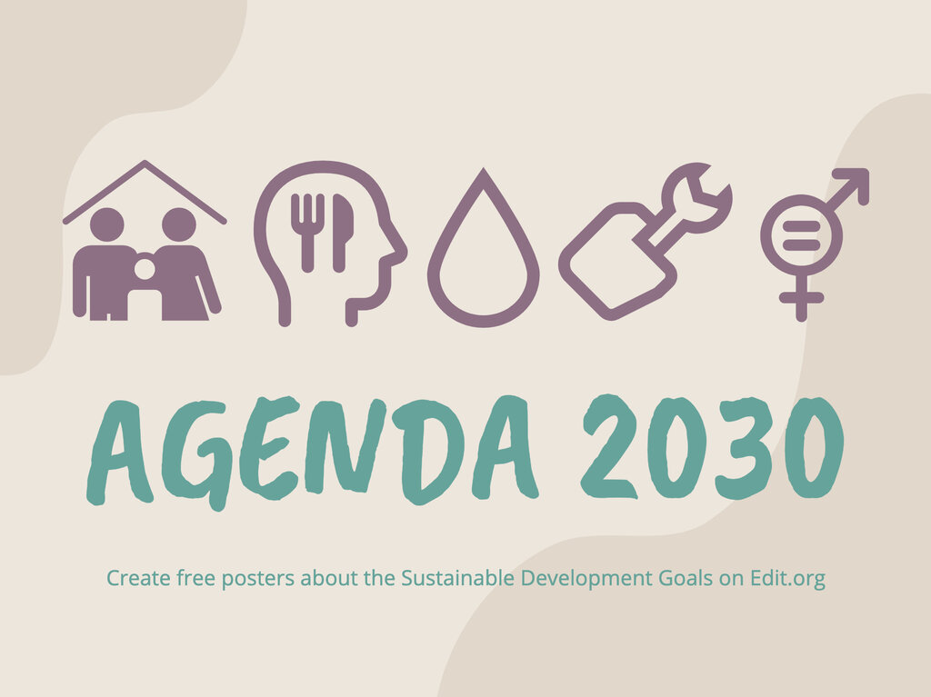 Free Agenda 2030 Poster Templates
