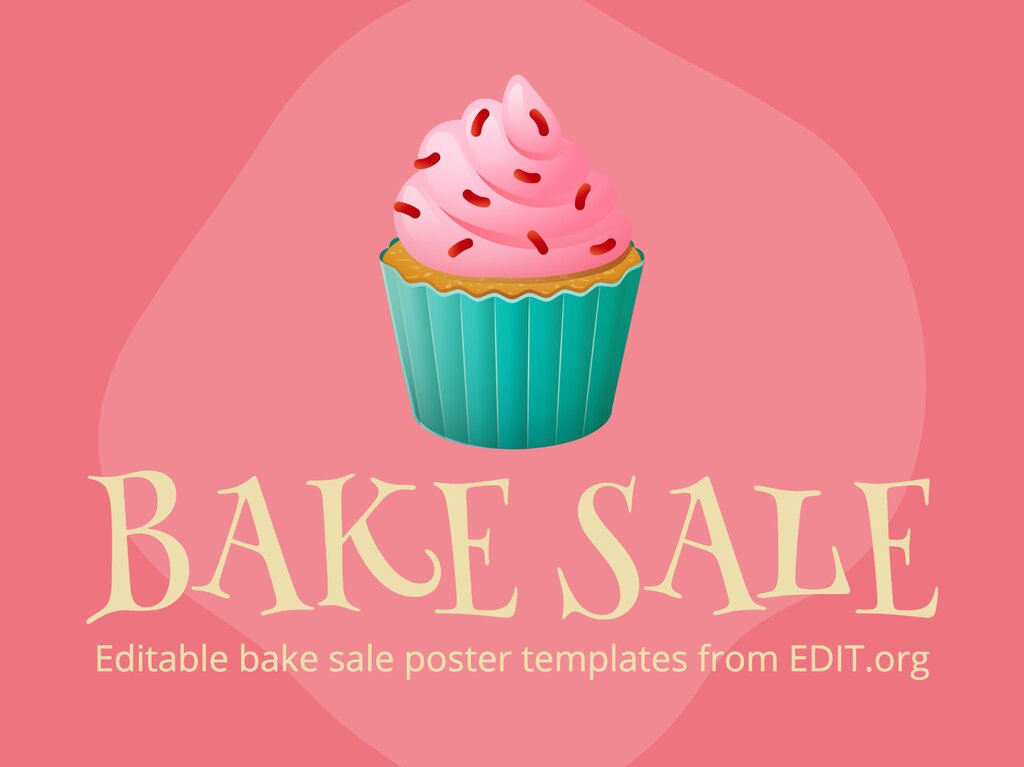 Bake Sale Poster Templates Online