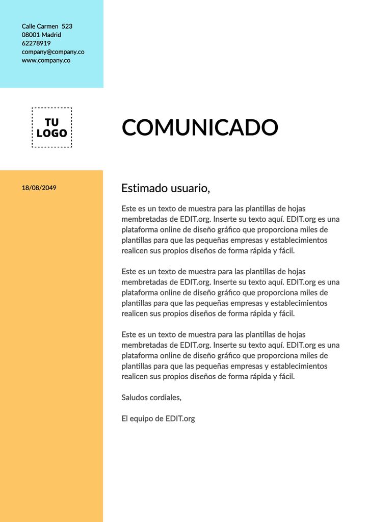 Plantillas para membretes corporativos personalizados