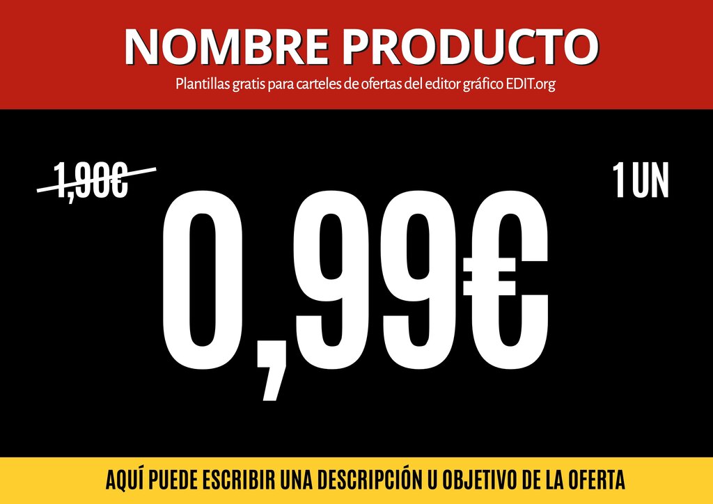 Carteles de ofertas y promociones para imprimir