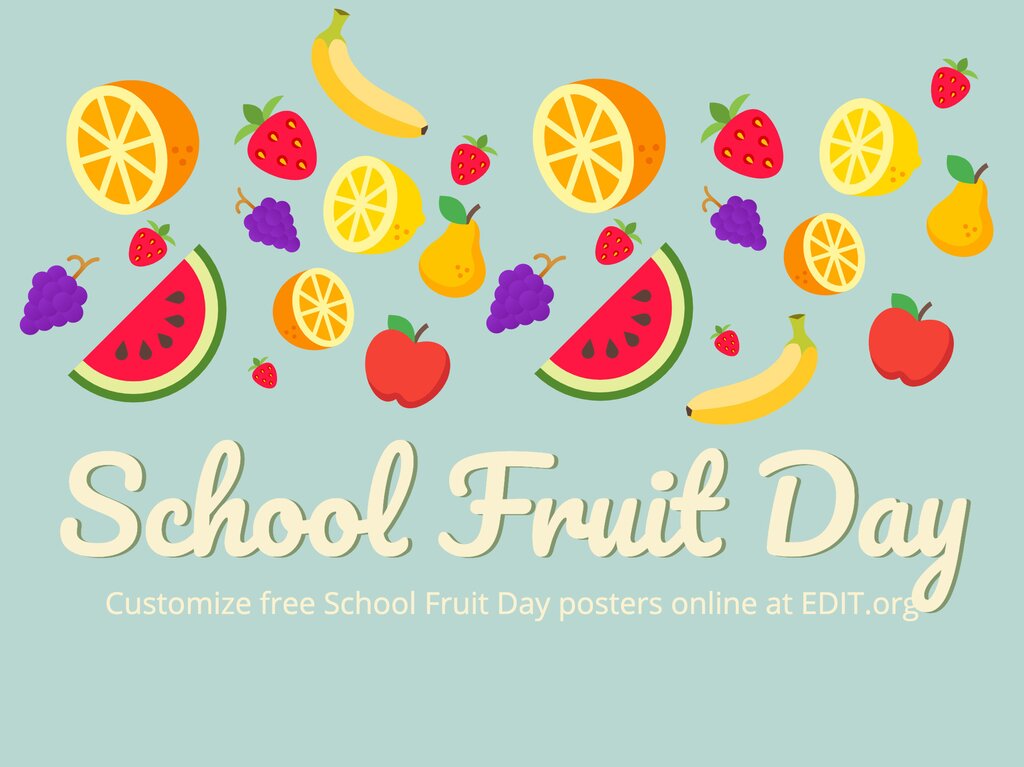 Designs For School Fruit Day To Customize