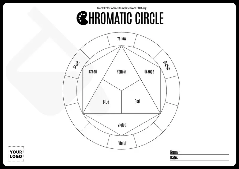 Free Printable Color Wheel Templates
