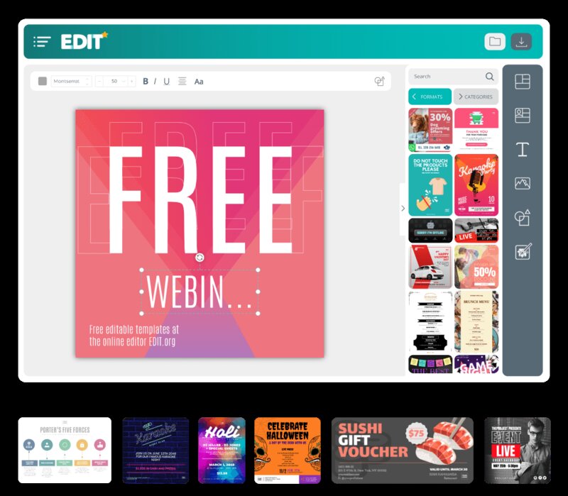 Seu editor de desenho gráfico on-line gratuito -EDIT.org