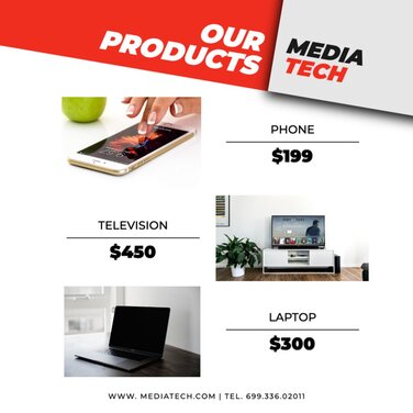 Electronic Shop Advertisement Poster Templates
