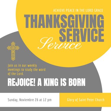 Thanksgiving templates for promos and sales