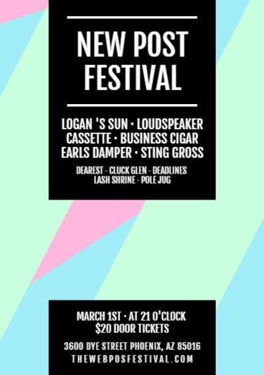 Music concert poster templates