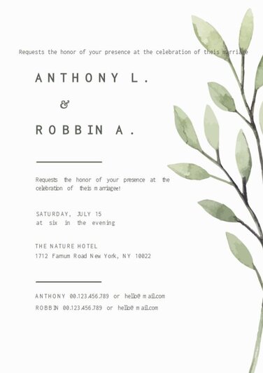 Crea online gli inviti di matrimonio