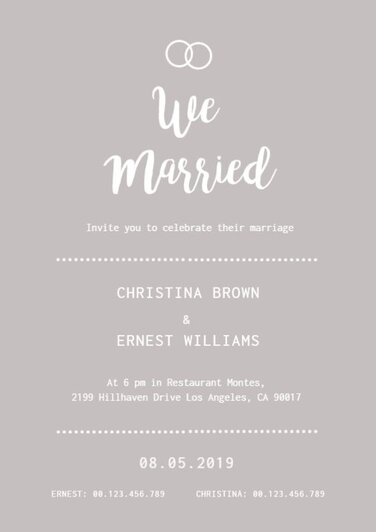 Crea online gli inviti di matrimonio