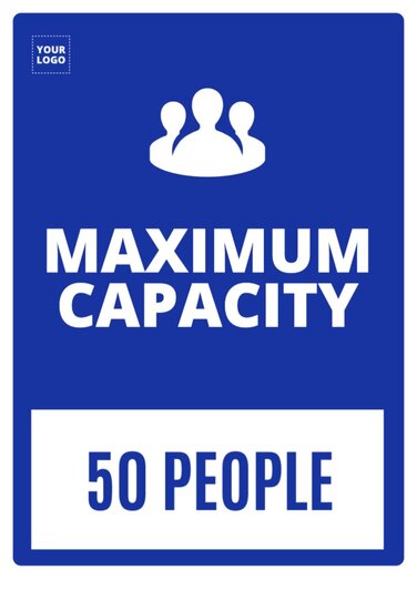 Maximum capacity posters and templates