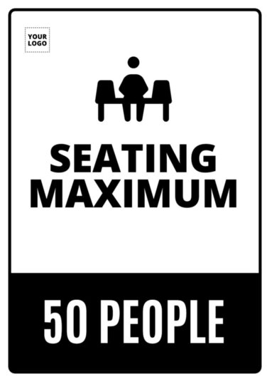 Maximum capacity posters and templates