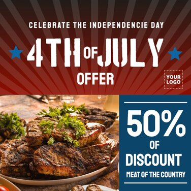 Cool designs to promote 4th of July